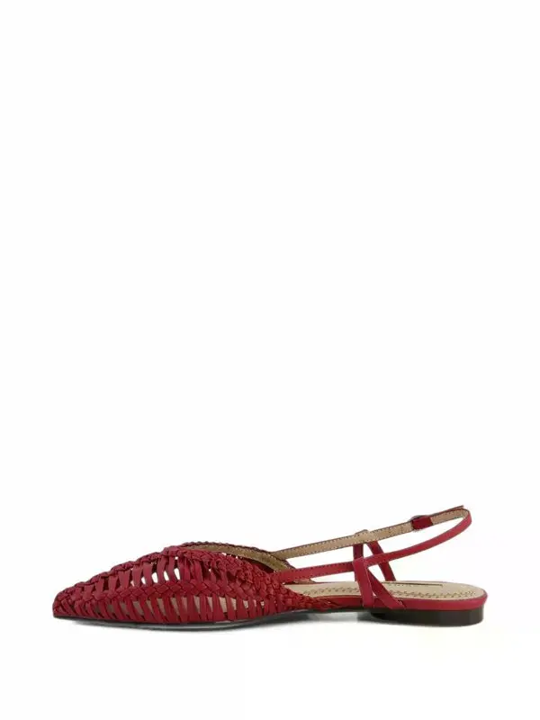 CORINA Woven Slingback Ballet Flats