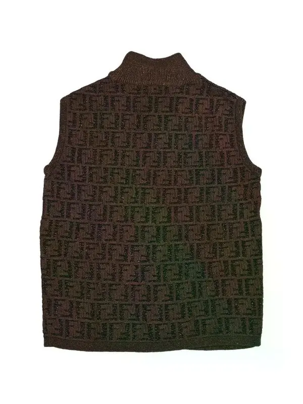 Fendi Zucca-pattern Sleeveless Top