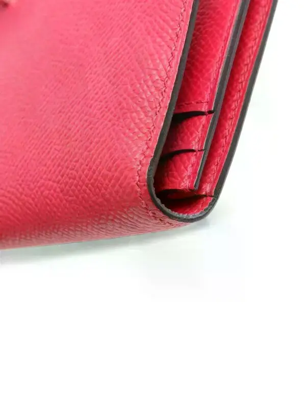 Hermès 2022 Béarn Soufflé Wallet - Pink