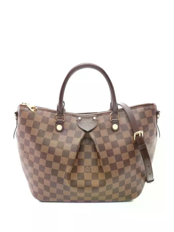 LOUIS VUITTON 2017 Mm Siena Damier Ebene Handbag - Brown