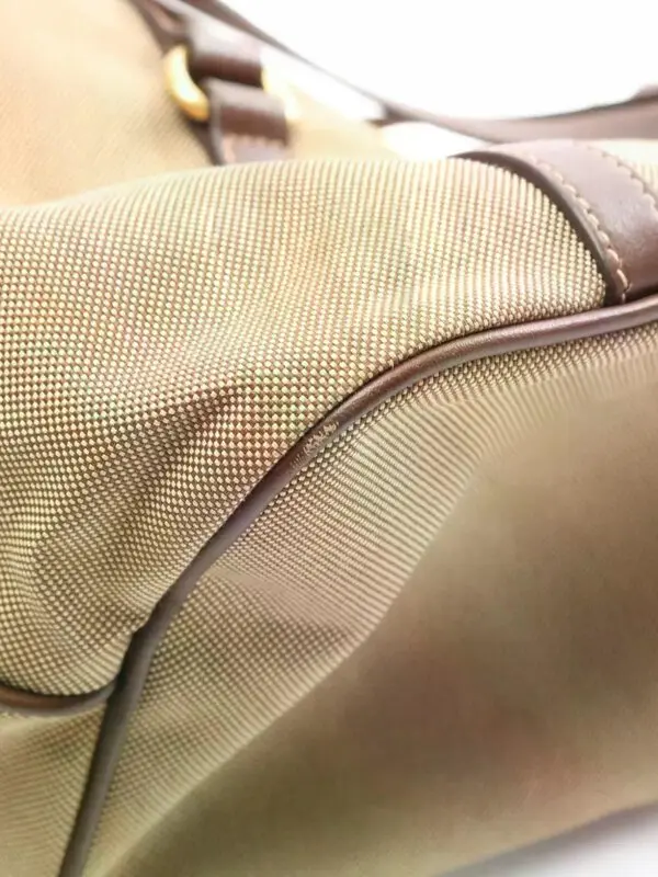 Prada 2010s Logo Jacquard Tote Bag