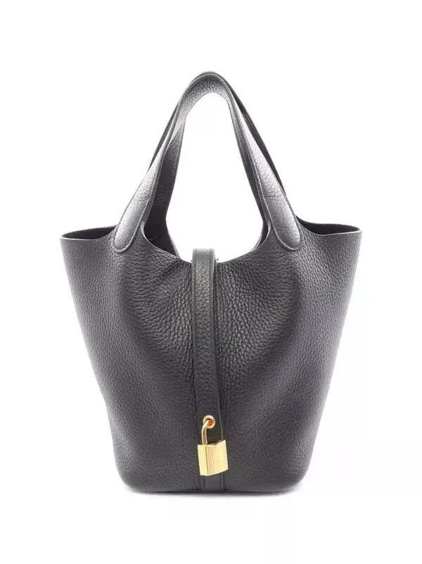 Hermès Pm Picotin Lock Tote Bag - Black
