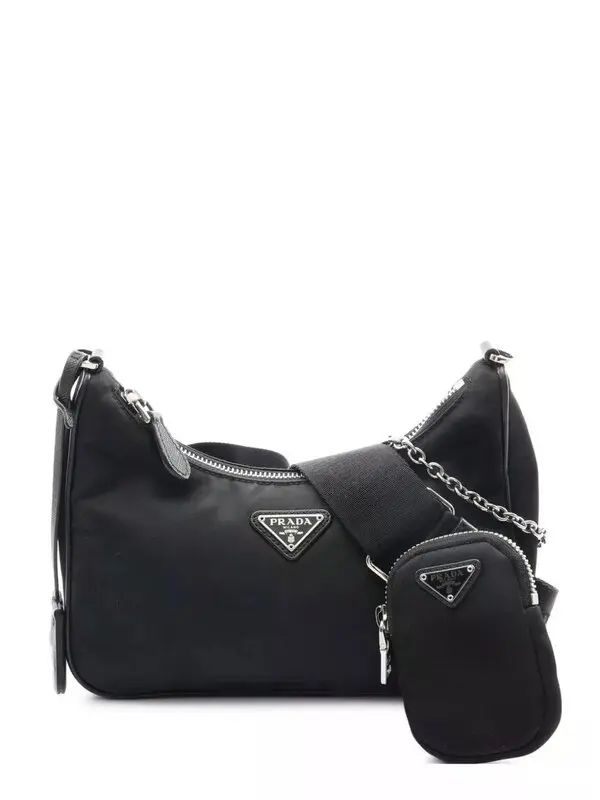 Prada 2010s Re-edition 2005 Shoulder Bag - Black