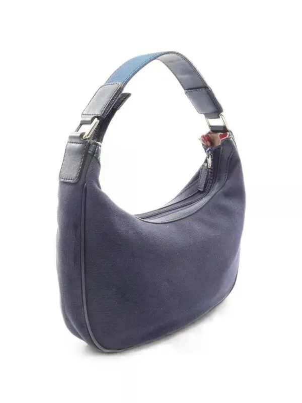 Gucci 2000s Leather-trim Tote Bag