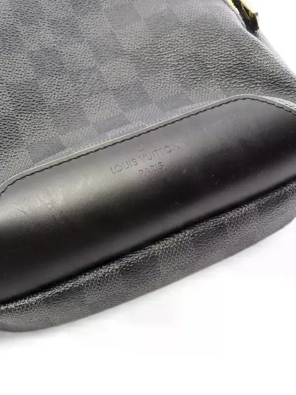 LOUIS VUITTON 2018 Damier Graphite Avenue Patterned Backpack