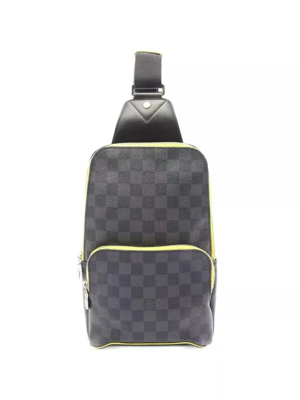LOUIS VUITTON 2018 Damier Graphite Avenue Patterned Backpack - Grey