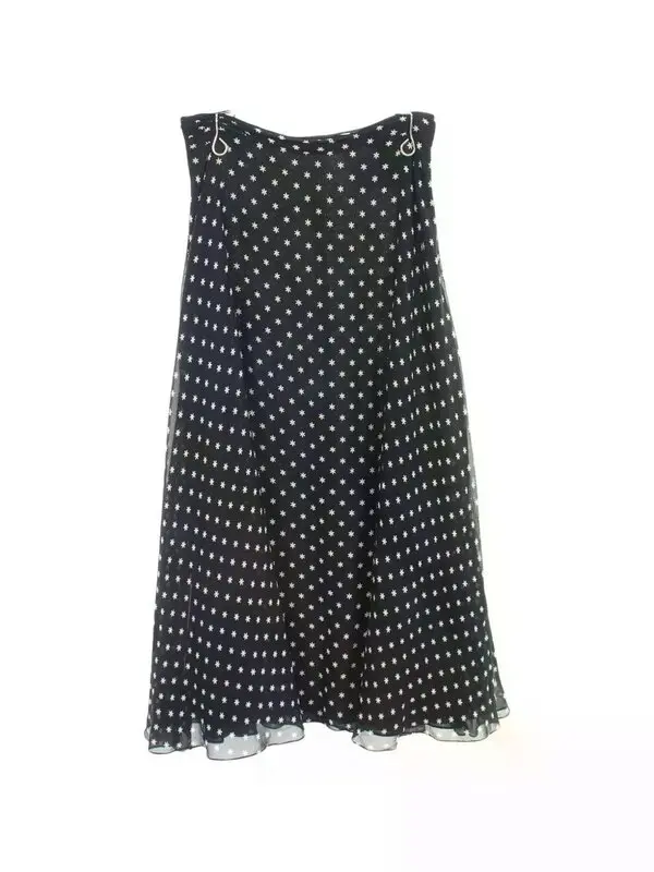 Dior 2010s Star-print Midi Skirt