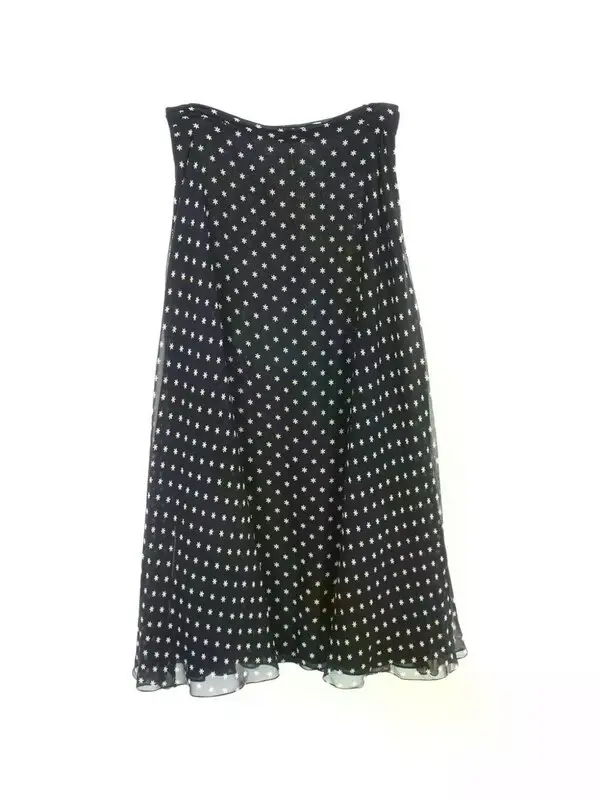 Dior 2010s Star-print Midi Skirt - Blue