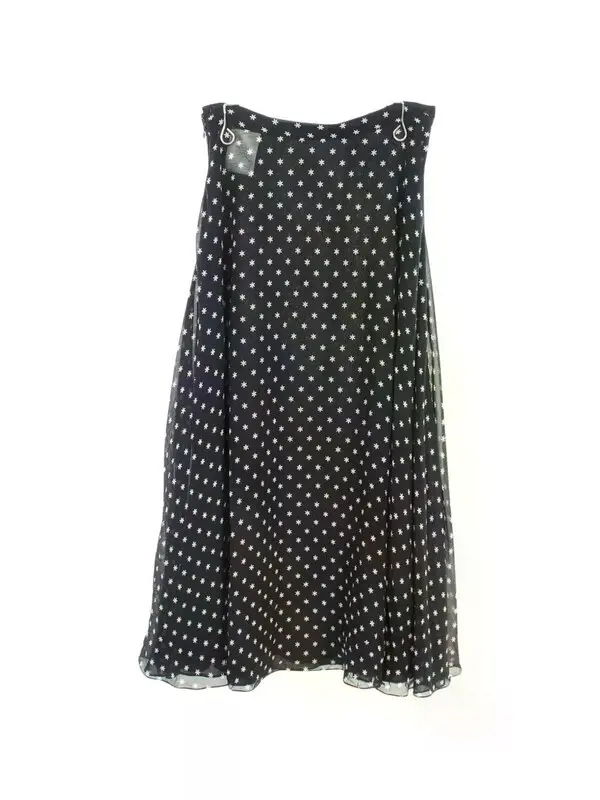 Dior 2010s Star-print Midi Skirt - Blue
