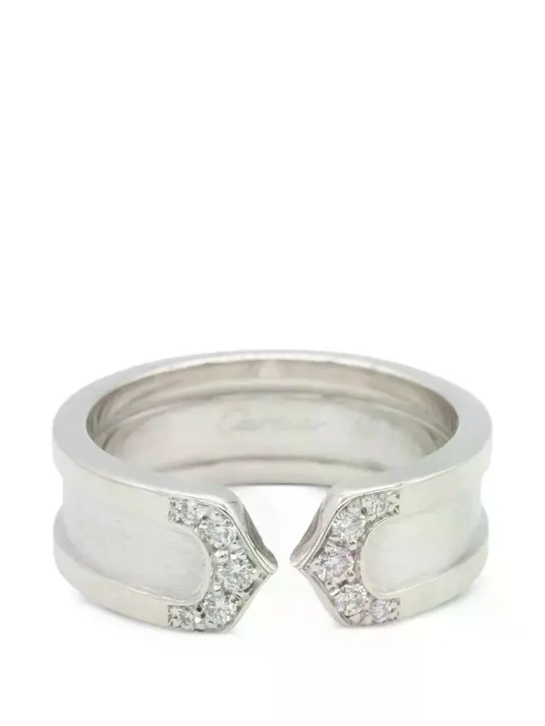 Cartier 2010s C2 Diamond Ring - Silver
