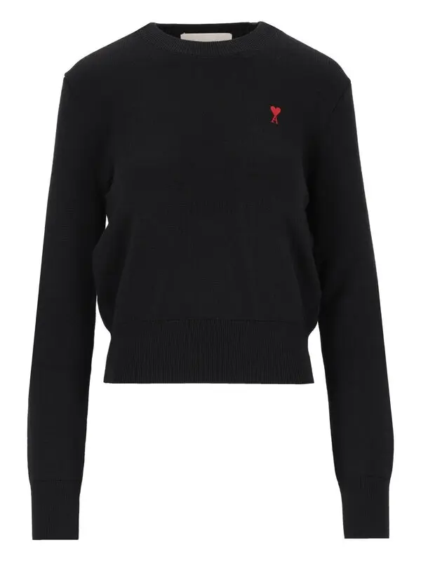 AMI Paris De Cœur Crew-neck Sweater - Blue