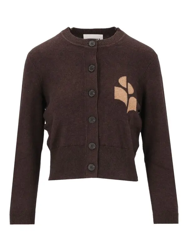 Isabel Marant Étoile Marant Newton Cropped Cardigan - Brown