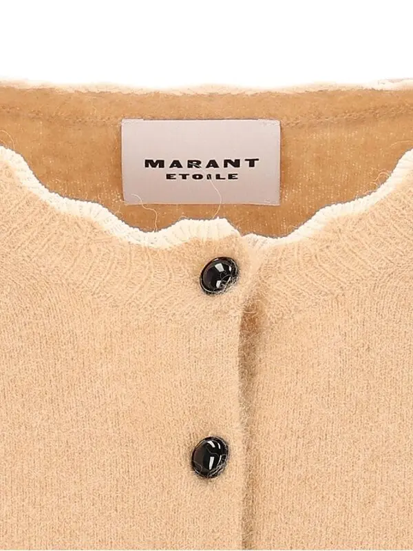 Isabel Marant Étoile Marant Naia-gb Crewneck Cardigan - Cream