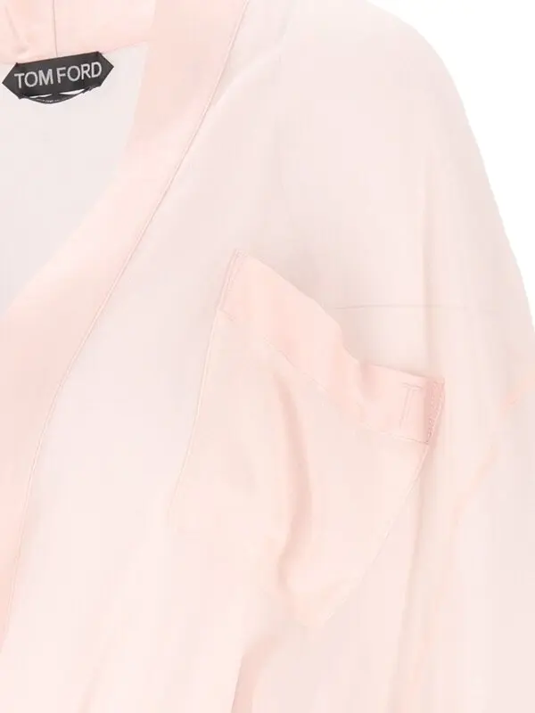 TOM FORD Short Silk Robe - Multicolor