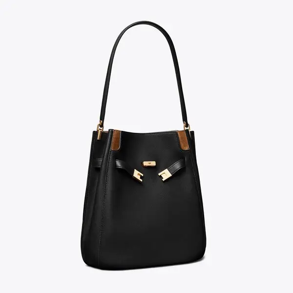 Tory Burch Lee Radziwill Bucket Bag - Black