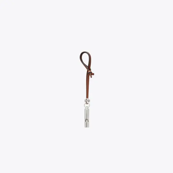 Tory Burch Whistle Key Fob - Silver