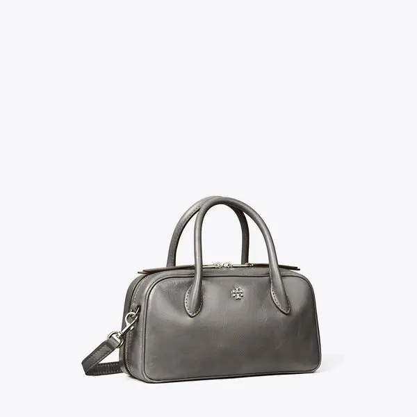 Tory Burch Mini Leather Crossbody - Fumo