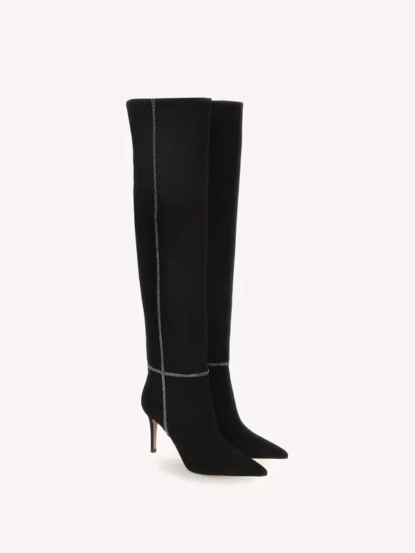 GIANVITO ROSSI Mayfair Crystal Boot
