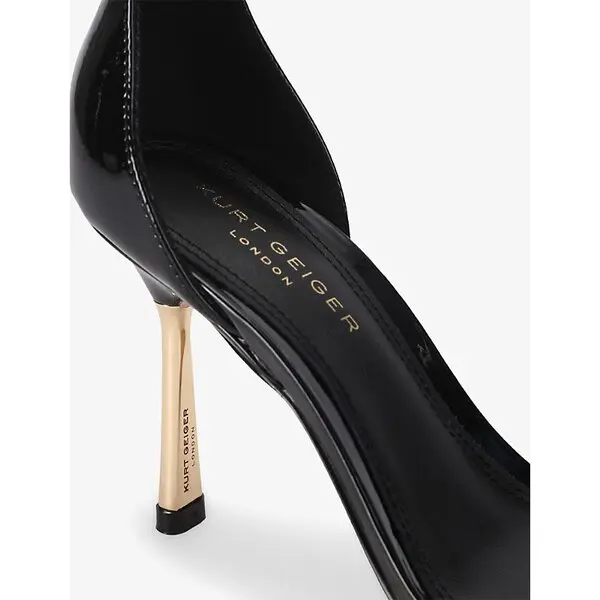 Kurt Geiger Bank Patent Leather Heeled Sandals