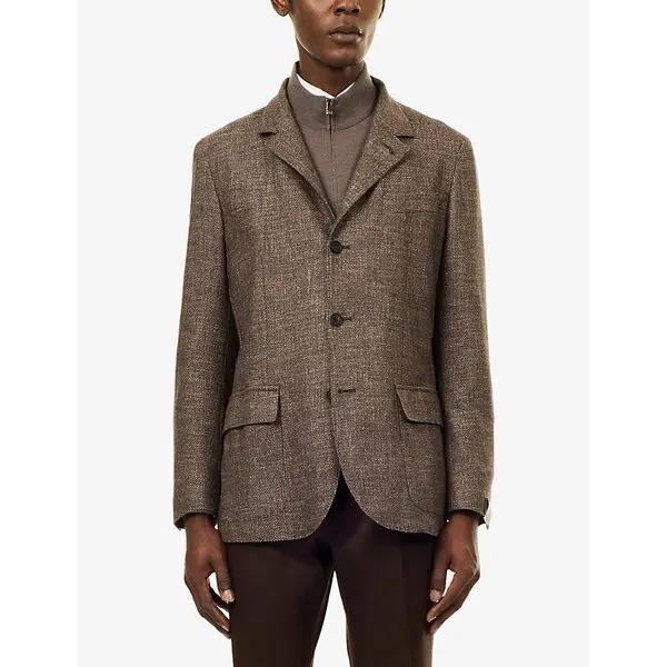 Corneliani Removable-neck Trim Wool Blazer