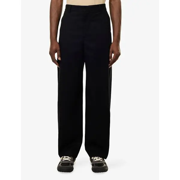 Givenchy Couture Seams Wide-leg Wool Trousers