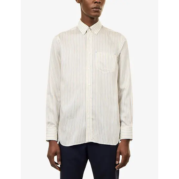 Paul Smith Striped Silk-blend Shirt
