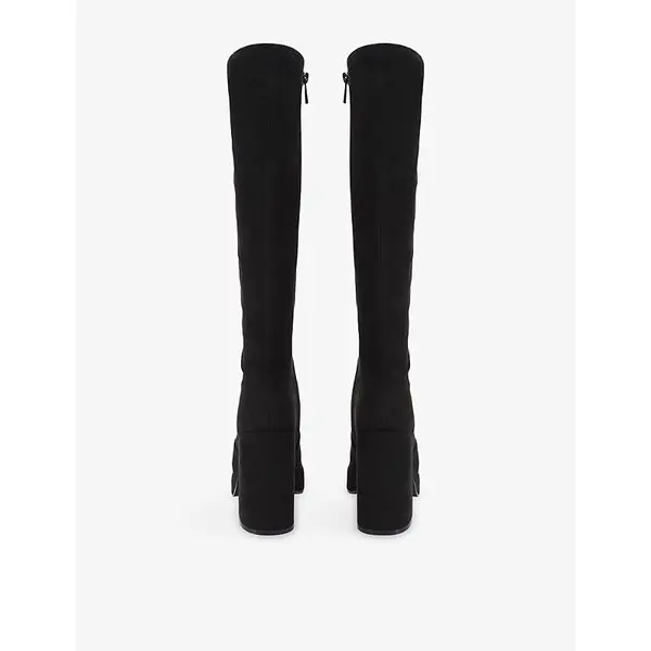 Steve Madden Twain Faux-suede Platform Knee-high Boots