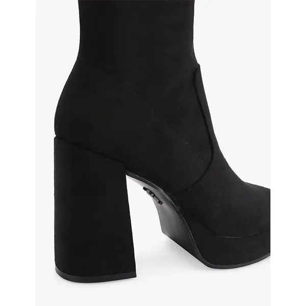 Steve Madden Twain Faux-suede Platform Knee-high Boots
