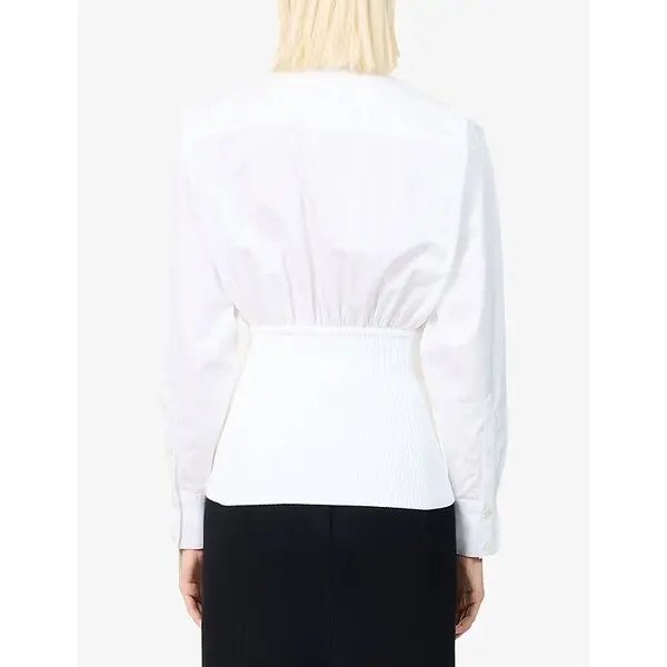 Alaïa Cinched-waist Cotton Shirt