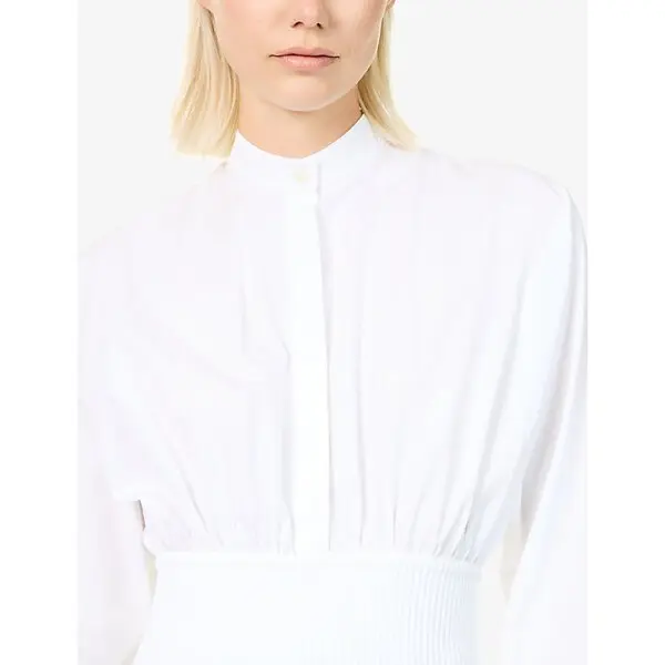 Alaïa Cinched-waist Cotton Shirt