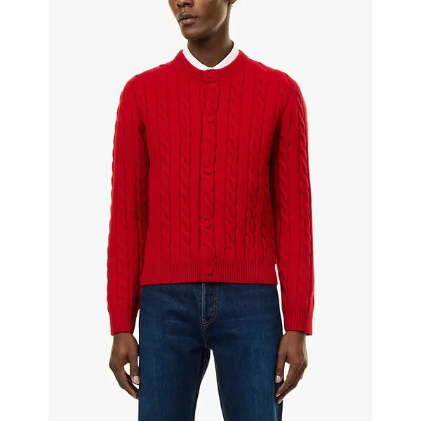 TOTEME Cable-knit Wool Cardigan