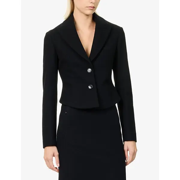 Alaïa V-neck Wool Blazer