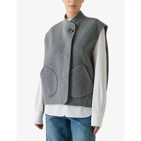 Soeur Adeline Boxy Wool-blend Gilet