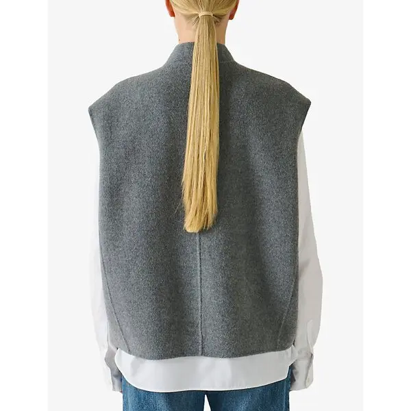 Soeur Adeline Boxy Wool-blend Gilet