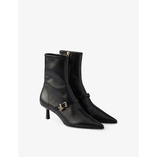 Prada Stretch Nappa Leather Heeled Boots