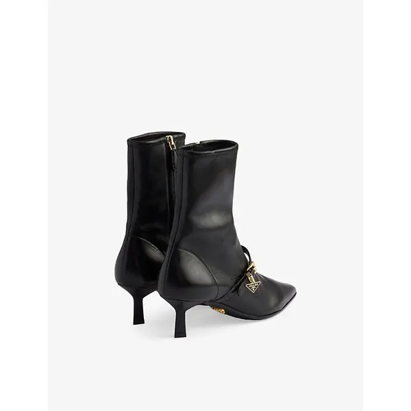 Prada Stretch Nappa Leather Heeled Boots