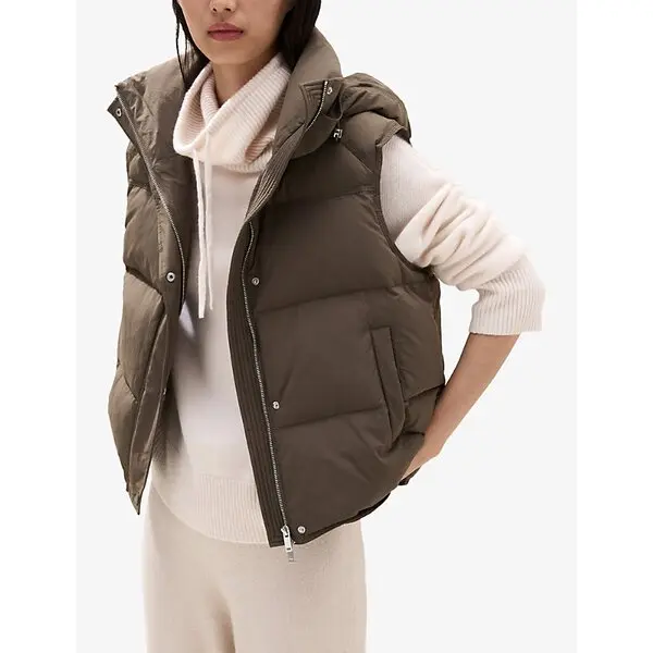 THE WHITE COMPANY Hooded Down-padded Gilet