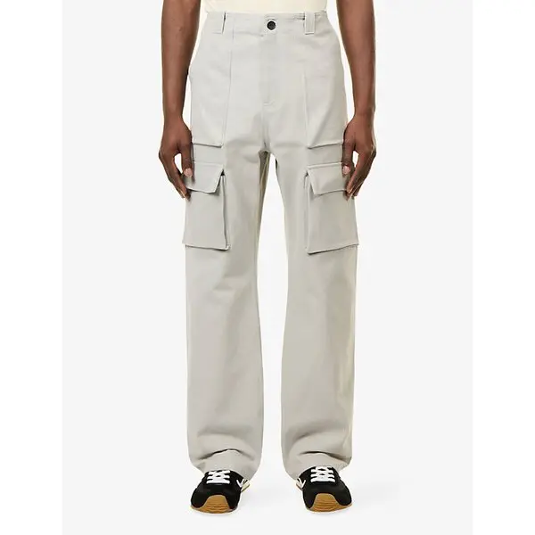 Loewe Front Pocket Cotton Cargo Trousers