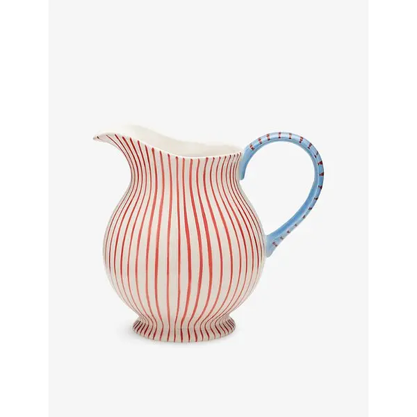 ANNA + NINA Percy Stripe Stoneware Jug