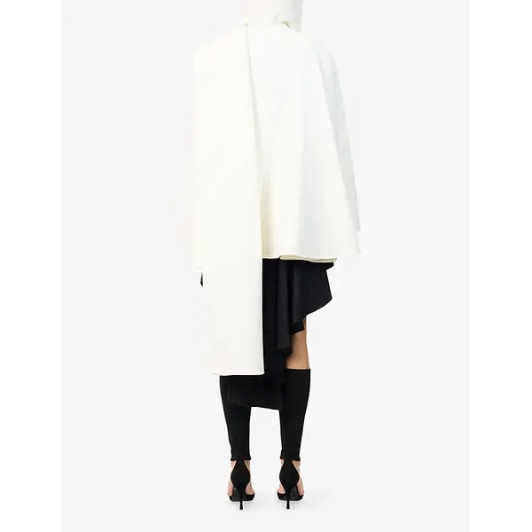 Alaïa Scarf-trim Wool Coat