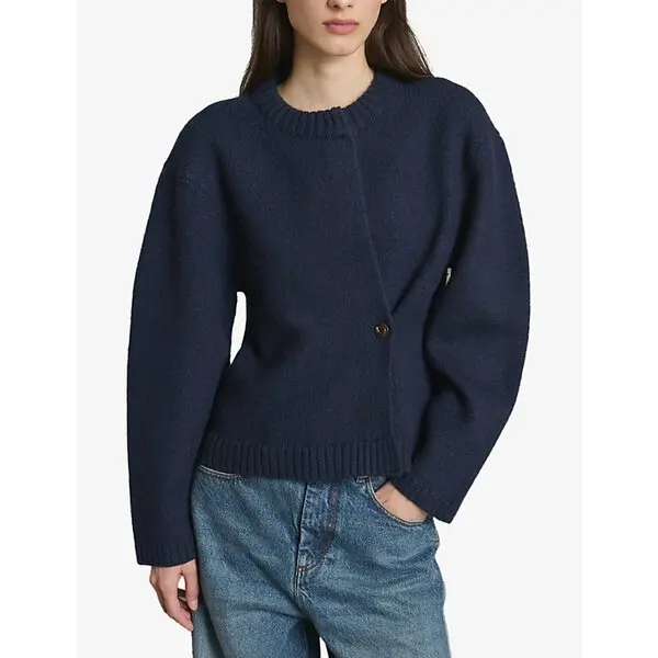 Soeur Galileo Crossover Merino Wool-blend Cardigan