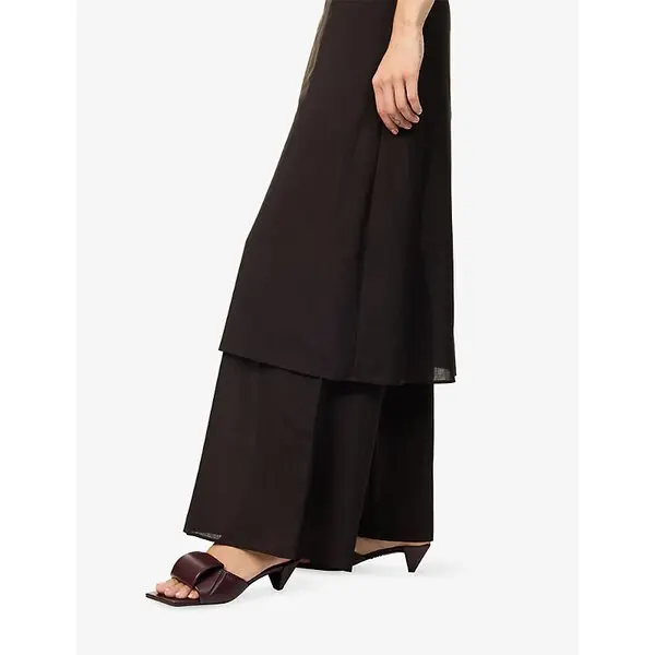 RUOHAN Skirt-overlay Wool Trousers