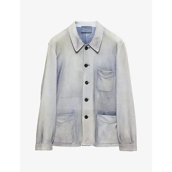 Prada Regular-fit Suede Caban Jacket