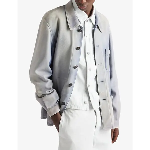 Prada Regular-fit Suede Caban Jacket