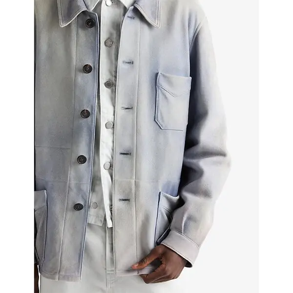 Prada Regular-fit Suede Caban Jacket