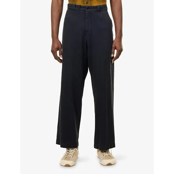 A.PRESSE Vintage Type 4 Cotton Chino Trousers - Black