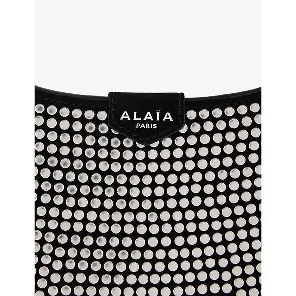 Alaïa Stud-embellished Hobo Suede Shoulder Bag