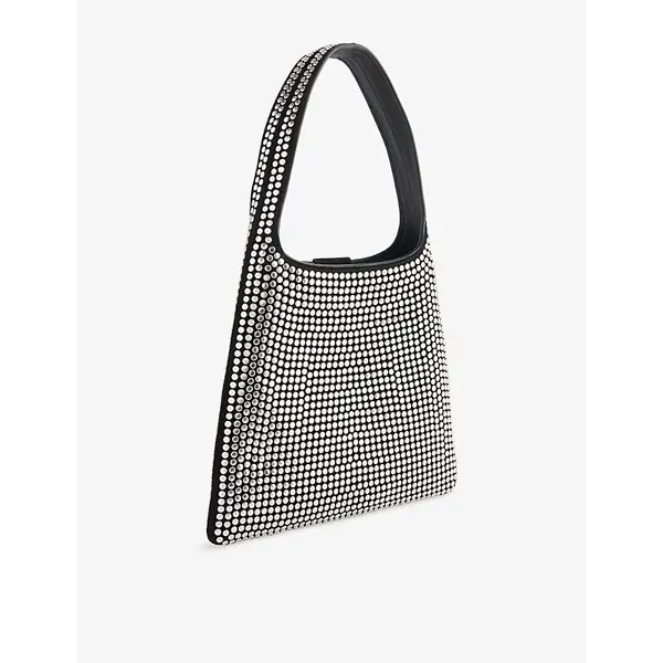 Alaïa Stud-embellished Hobo Suede Shoulder Bag