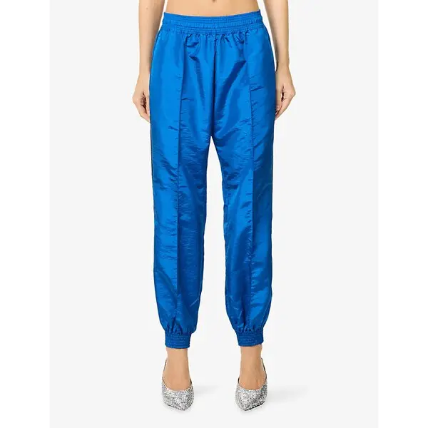 JAY3LLE Contrast-trim Soft-shell Jogging Bottoms