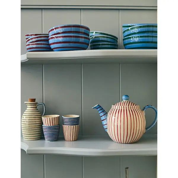 ANNA + NINA Alfie Stripe Stoneware Bowl